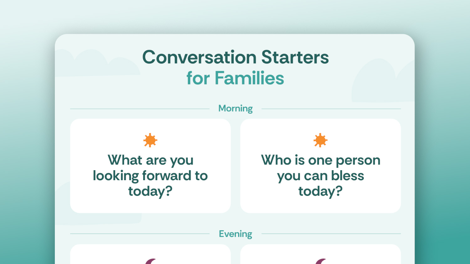 Guide: Family Conversation Starters | Crosswinds Counseling